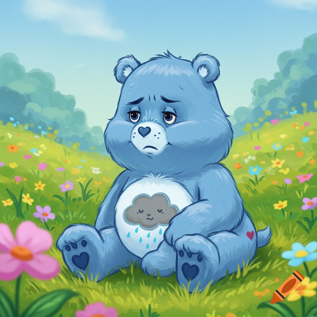 Care Bear Grumpy Bear on Craiyon