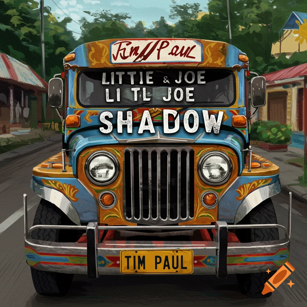 Book cover for Little Joe and Shadow featuring a Philippines jeepney on ...