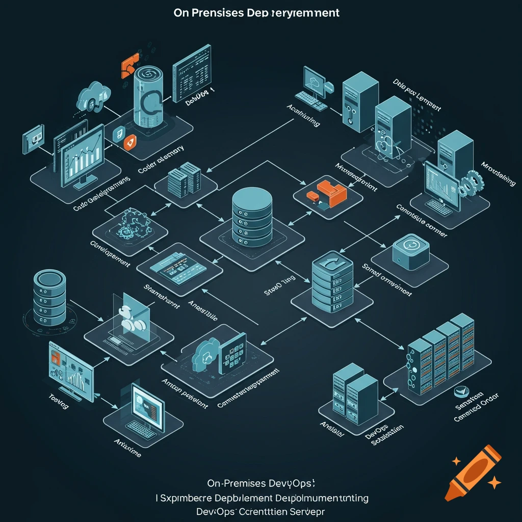 On-Prem Database Deployment for DevOps on Craiyon