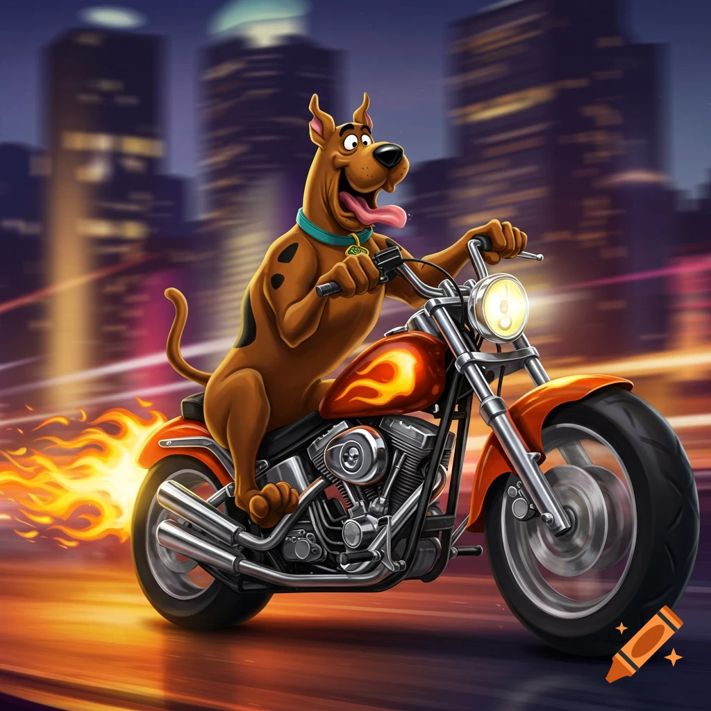 Sonic the Hedgehog and Scooby Doo stand against a cityscape and grid in ...