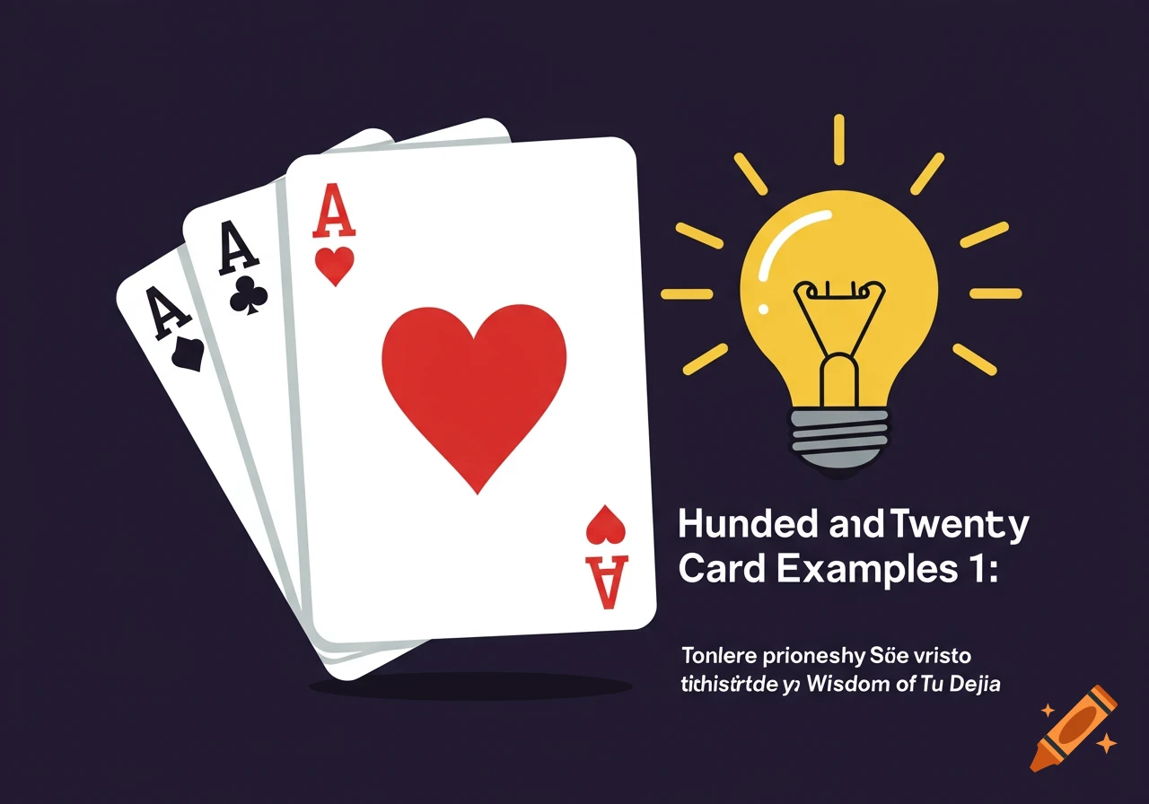 Red heart Ace card with lightbulb icon, symbolizing bridge game wisdom ...