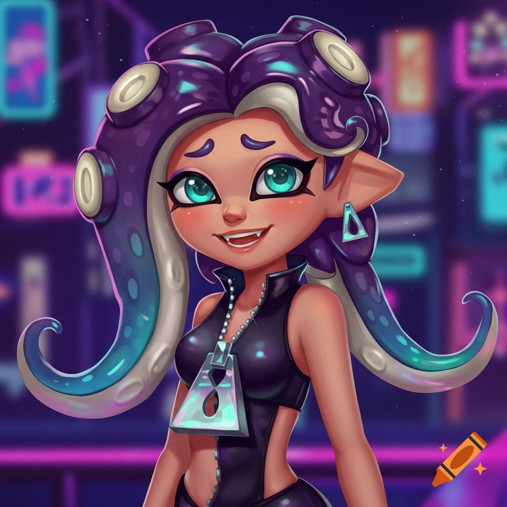 Marina from Splatoon on Craiyon