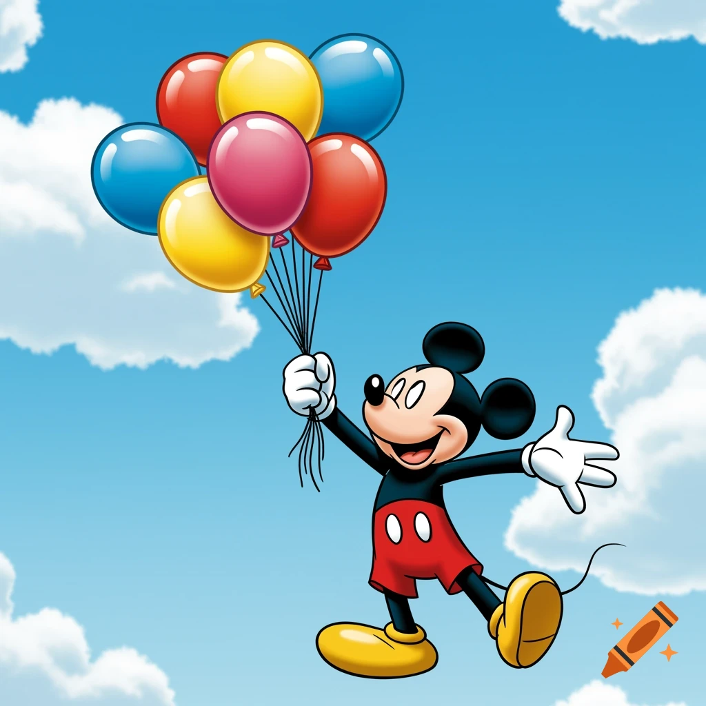 Mickey Mouse images created on Craiyon