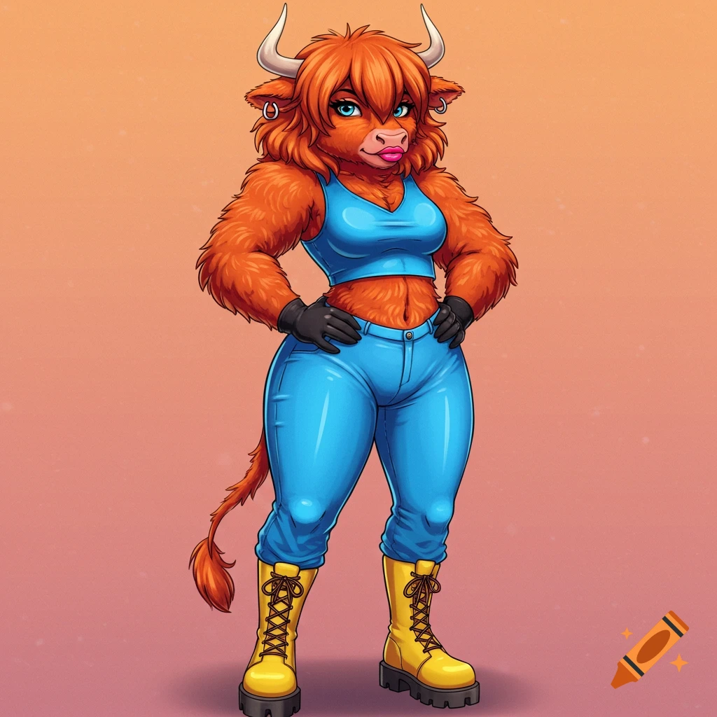 A vibrant image of a cartoon girl with auburn hair inflating into a ...