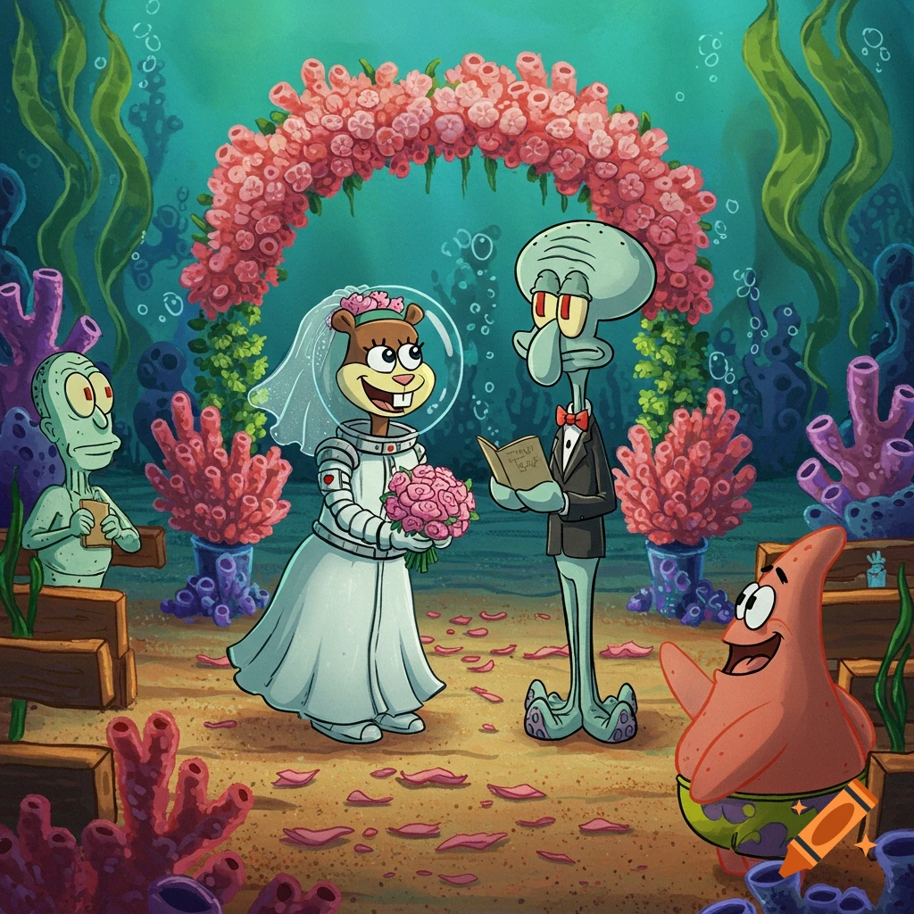 Spongebob wedding 60 photos - Astyledwedding.com