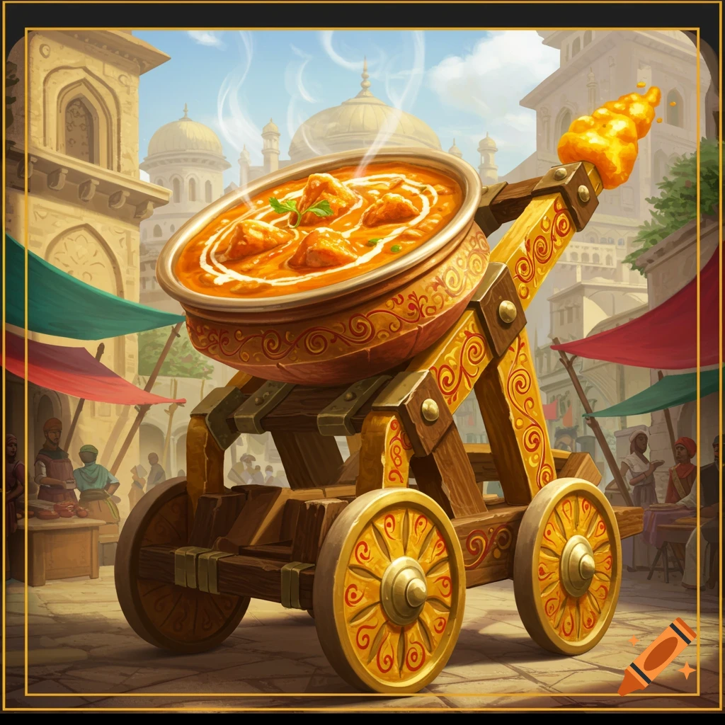 A wooden cart overflowing with fresh vegetables including spinach ...