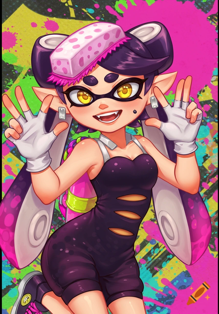 Callie from Splatoon on Craiyon