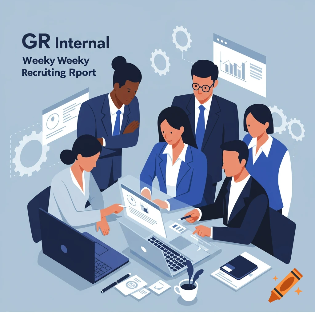GR Internal Weekly Recruiting Report cover image on Craiyon