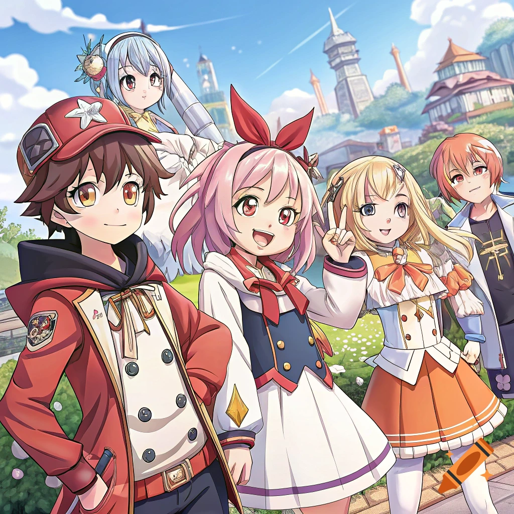 Vtuber images created on Craiyon