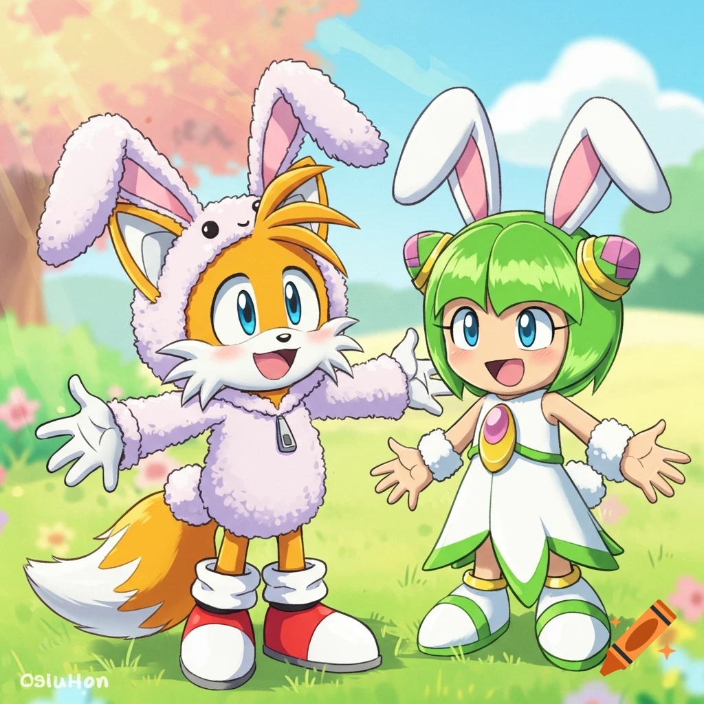 Cute Baby Tails From Sonic the Hedgehog created on Craiyon