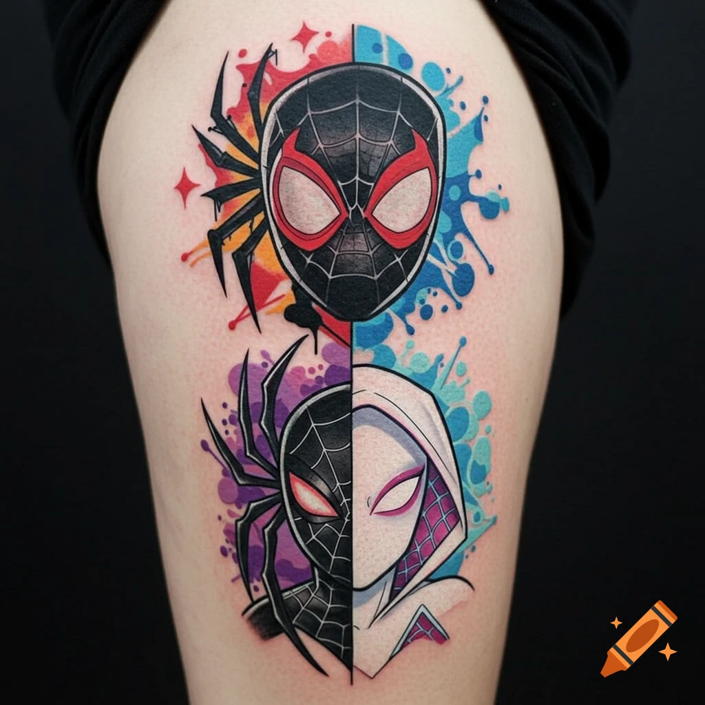 Spider gwen tattoo | Orangetattooshop.com