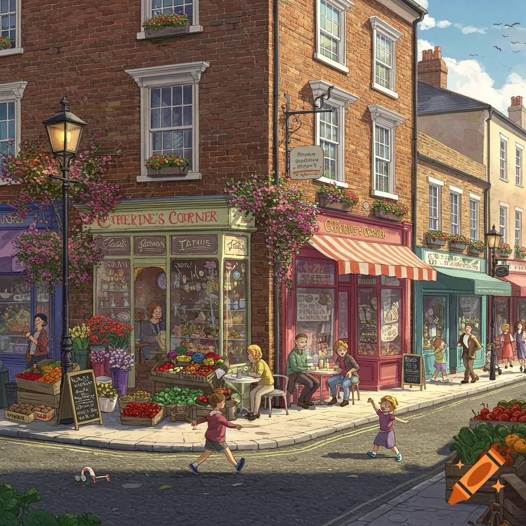 Cartoon illustration of a toothpaste tube walking down a street lined ...