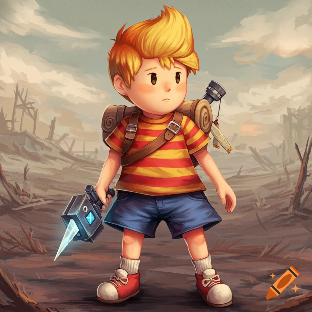 Lucas from Mother 3 on Craiyon