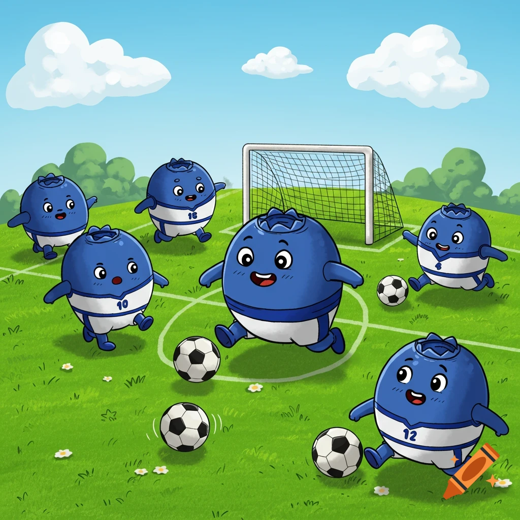 Colorful cartoon illustration of various anthropomorphic sports balls ...