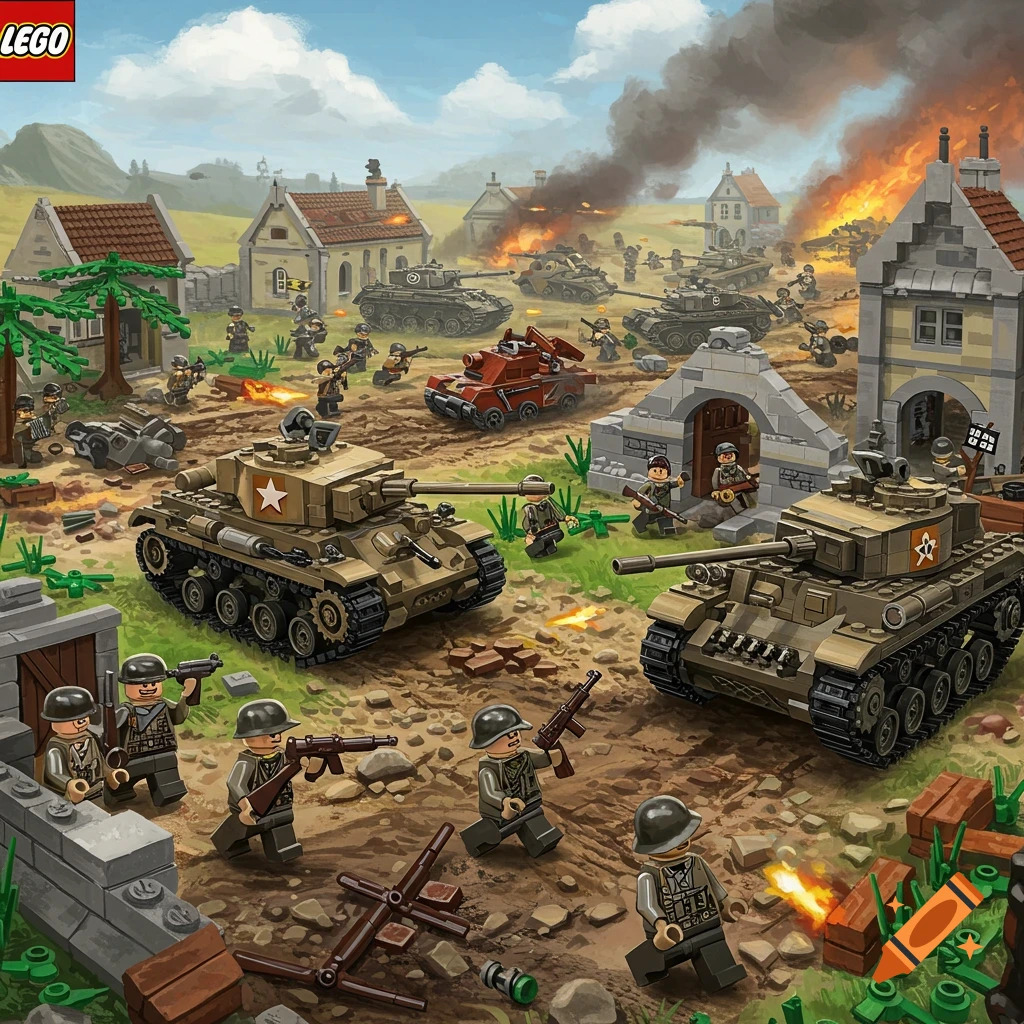 LEGO WWII set on Craiyon
