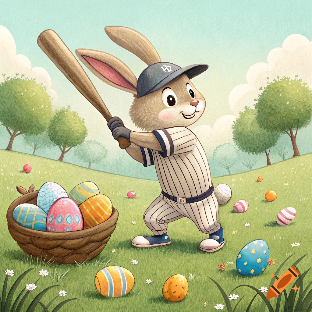 Illustration of a young boy in uniform holding a baseball bat and glove ...