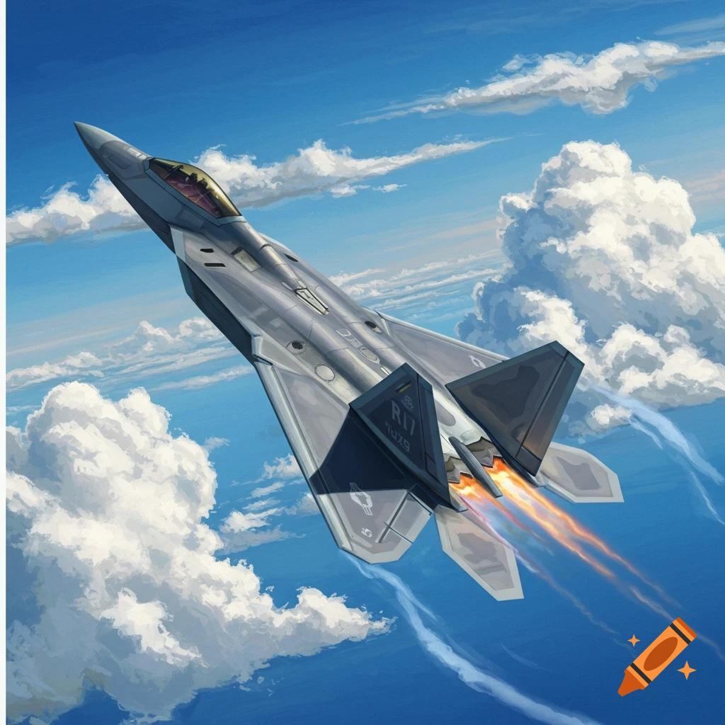 Airforce fighter jet on Craiyon