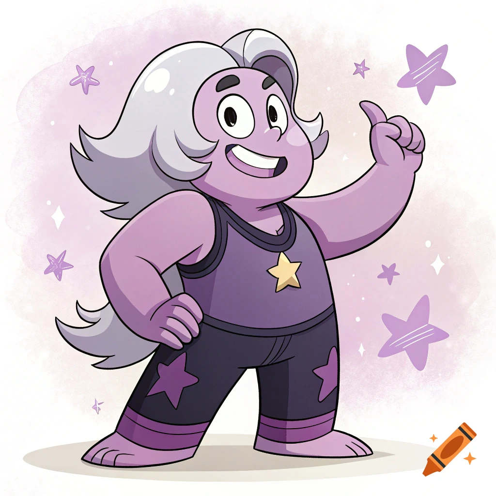 Greg Universe and Amethyst fusion from Steven Universe with four arms ...