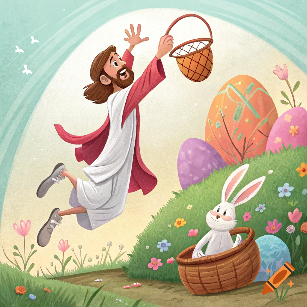 A cartoon illustration of St. Peter welcoming souls at the golden gates ...