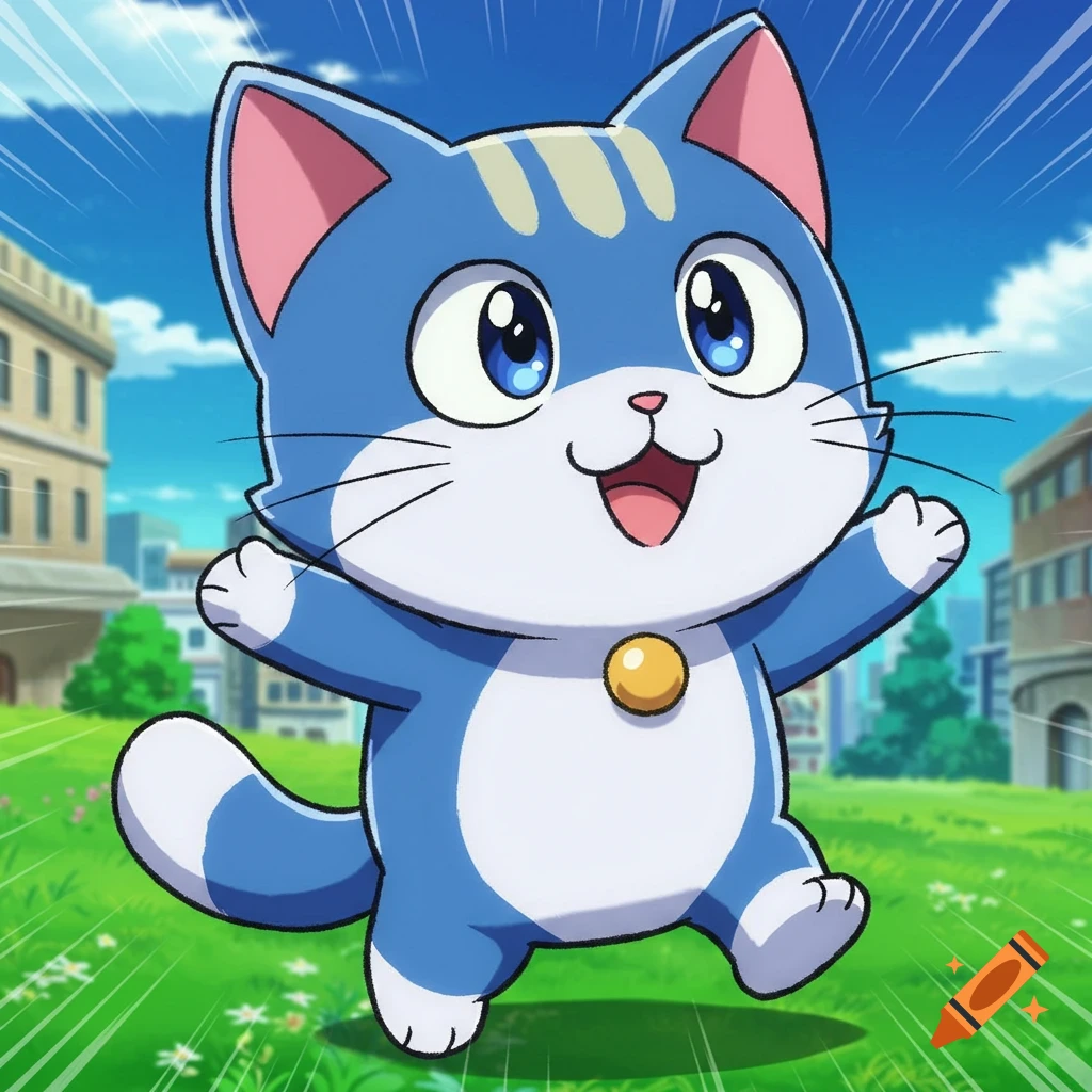 Scratch cat anime character on Craiyon