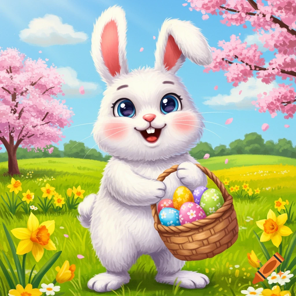 Happy Easter Bunny on Craiyon