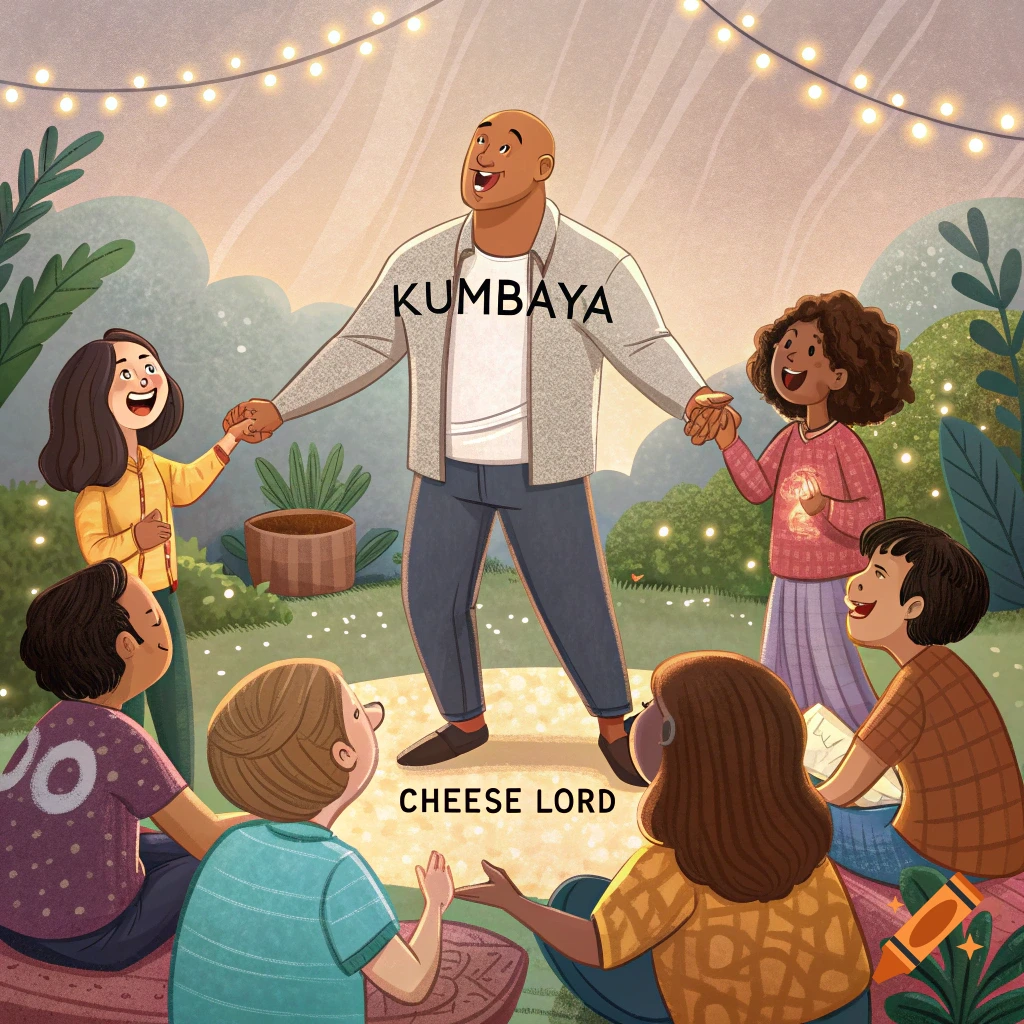 Dwayne Johnson holding hands with people, singing, and praying to a ...