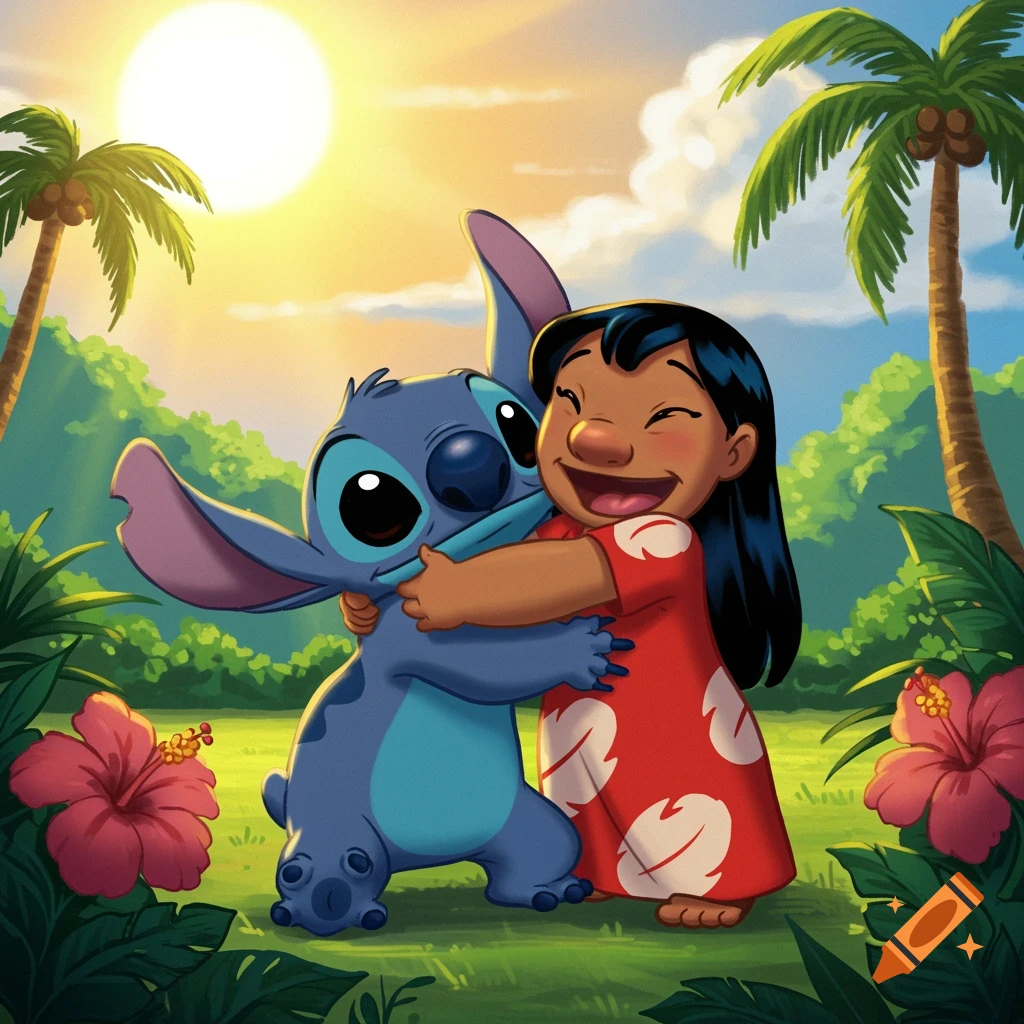 Lilo & Stitch characters on Craiyon