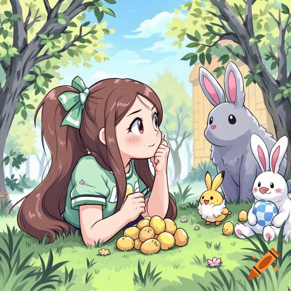 Pokimane counting eggs on Craiyon