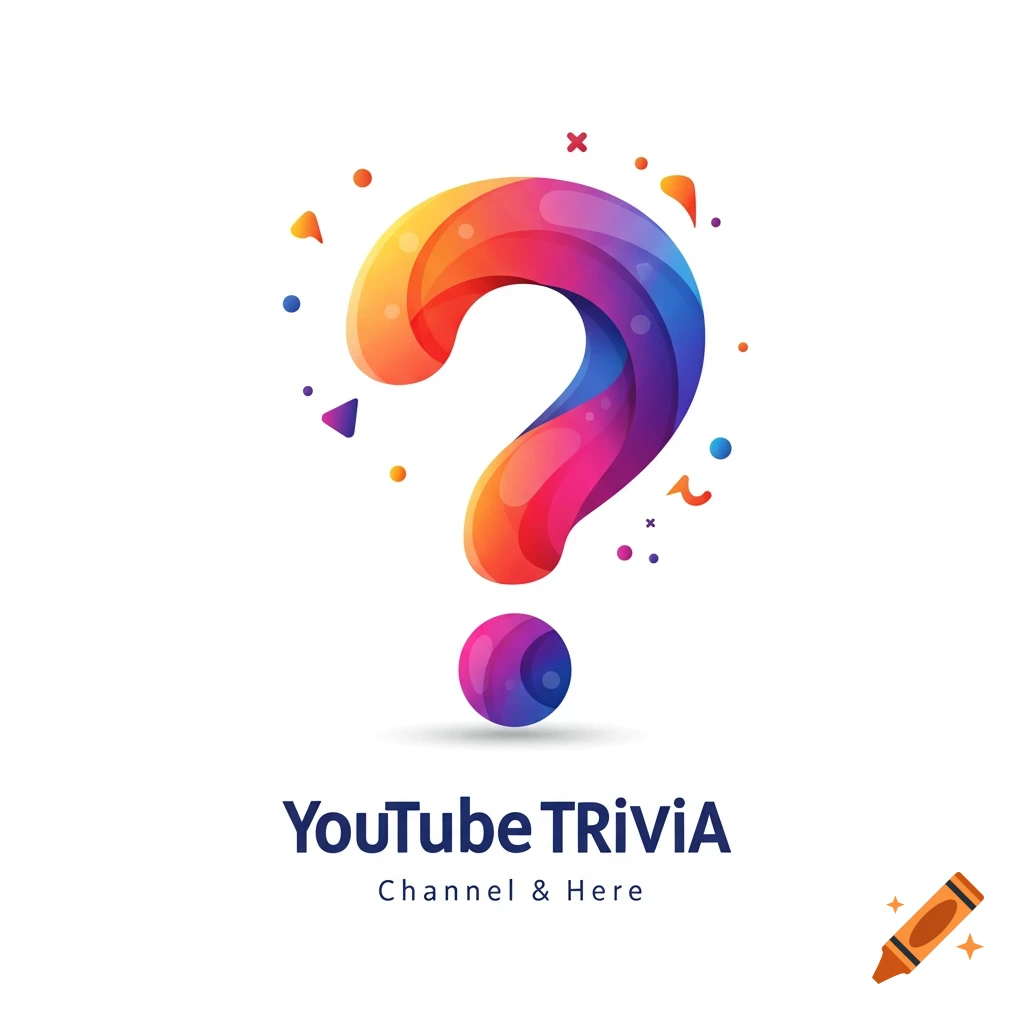 Colorful abstract question mark logo with text "YouTube TRiViA Channel ...