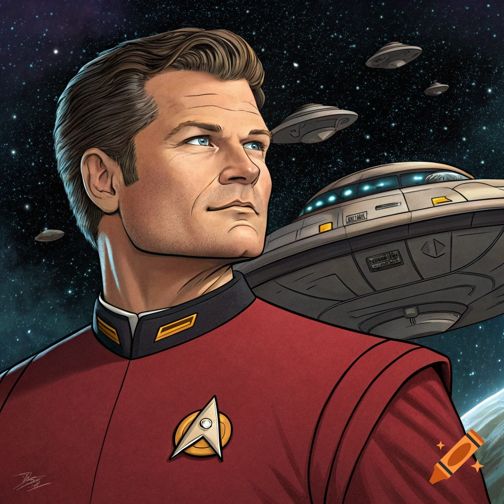 Zapp Brannigan with Pete Hegseth's face on Craiyon