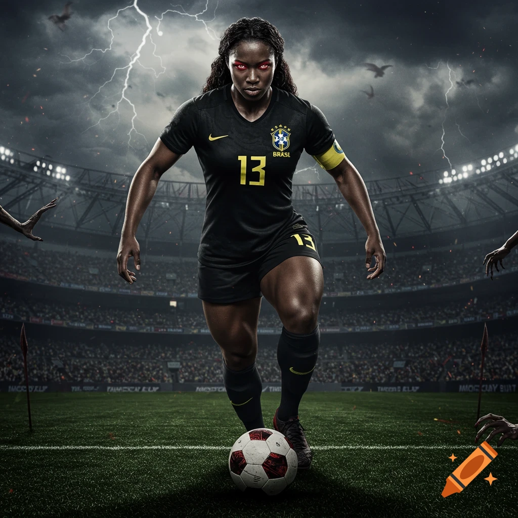 A couple wearing white Real Madrid football uniforms draw on a wall ...