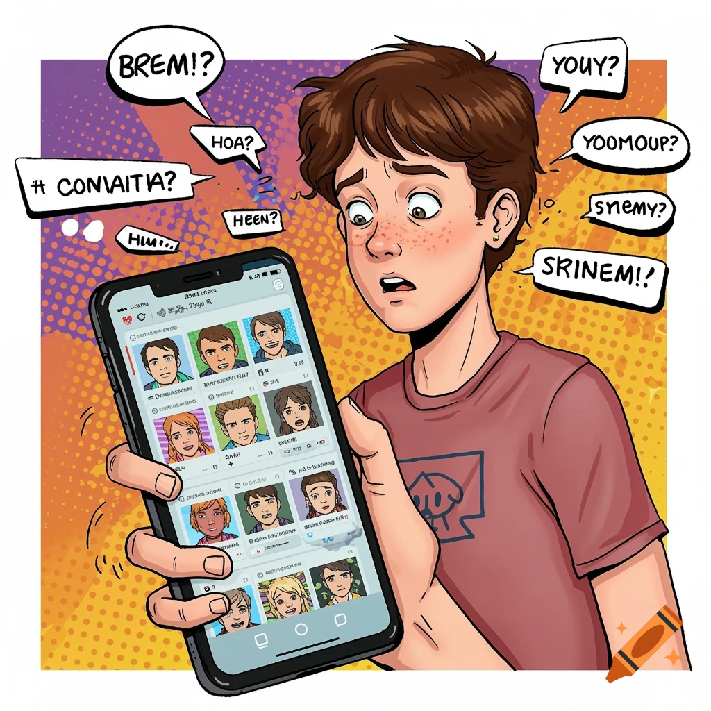 Meme featuring a 16-year-old high school man on Craiyon