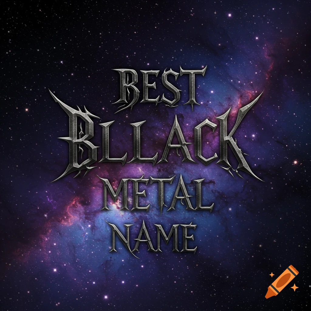 Best black metal name, possibly a logo or text design for a band ...