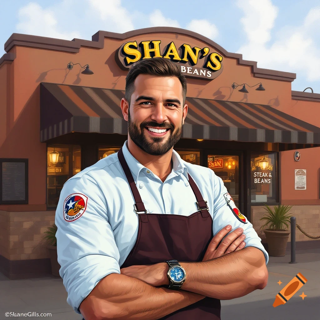 Shane Gillis's Shane's Steak and Beans Restaurant on Craiyon