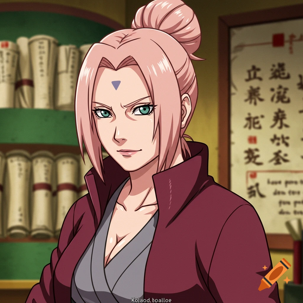 Lady Tsunade from Naruto on Craiyon