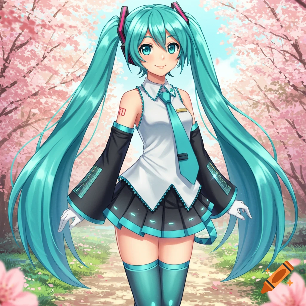 Hatsune Miku on Craiyon