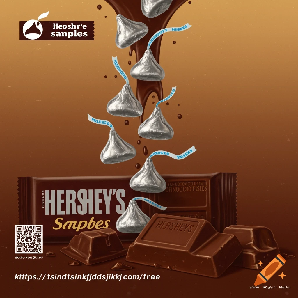 Hershey's chocolate samples design on Craiyon