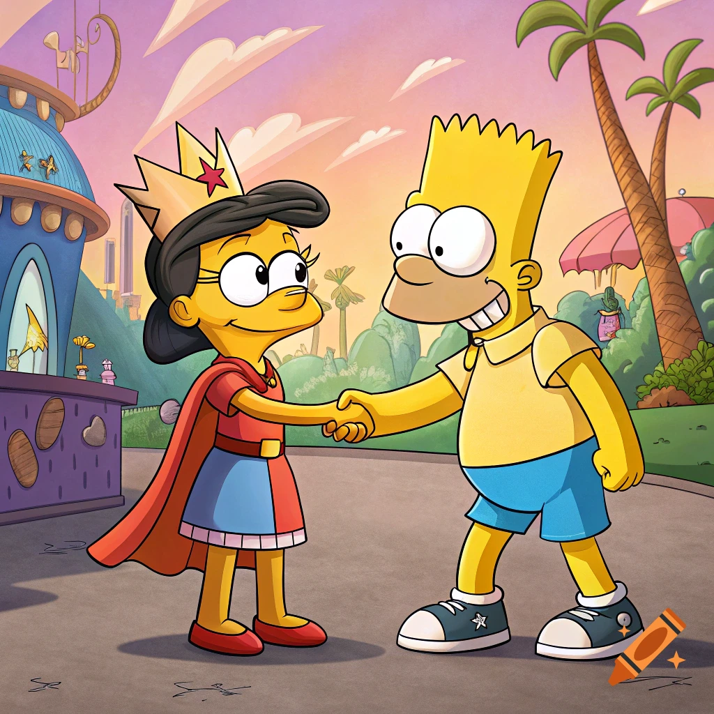 Cartoon Marge Simpson characters in Halloween costumes: a witch, an ...