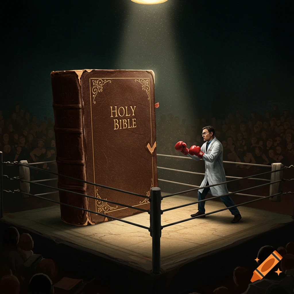 A dark, moody photograph of an antique book with 'BIBLE' embossed on ...