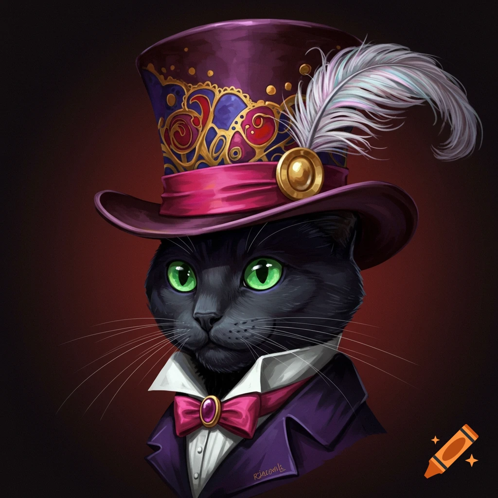 A cartoon rat character wearing a top hat, monocle, jacket, and bow tie ...