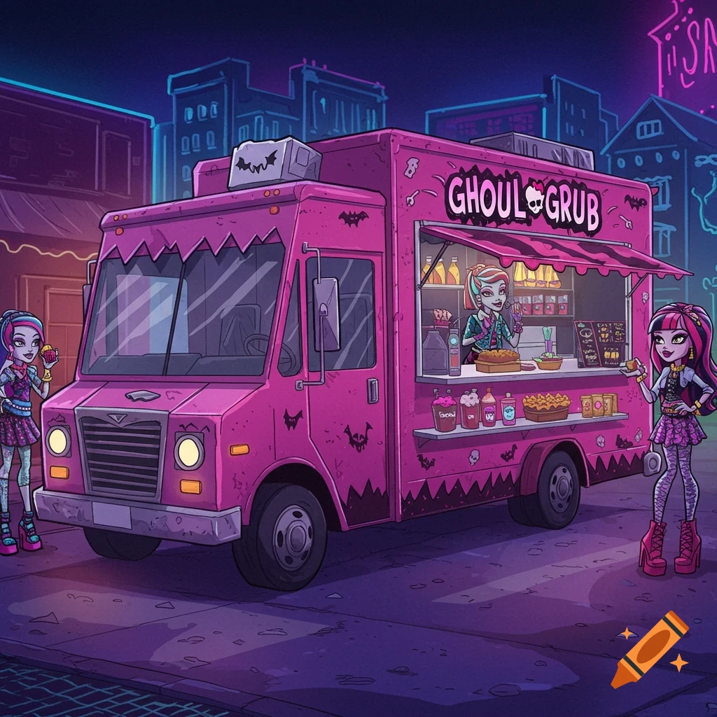 Monster High images created on Craiyon