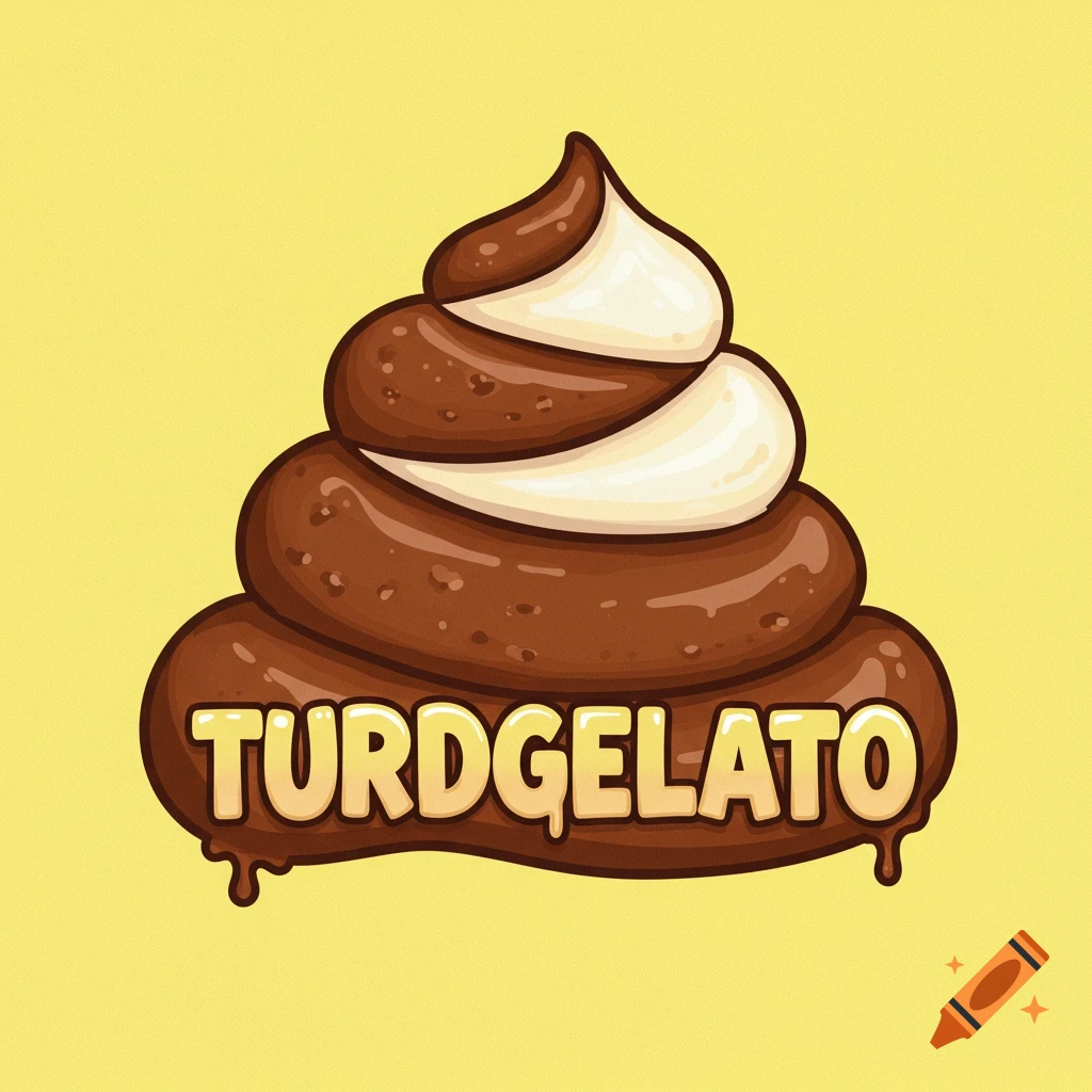 Logo of a Baby Emoji With Elements of Linkedin and Poop created on Craiyon