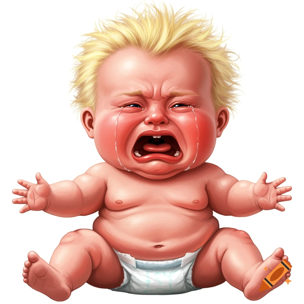 Crying Baby Boy Cartoon