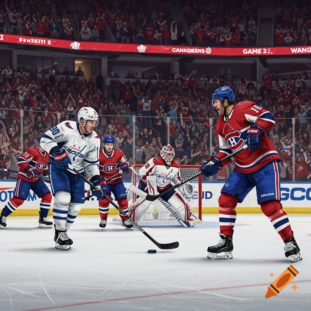 Canadiens de Montreal vs Washington Capitals Stanley Cup Playoffs Game ...