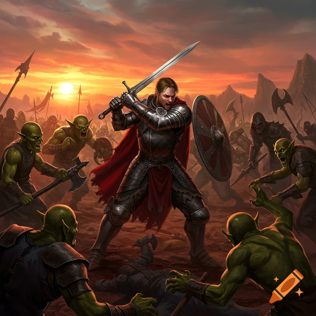 Battle images created on Craiyon