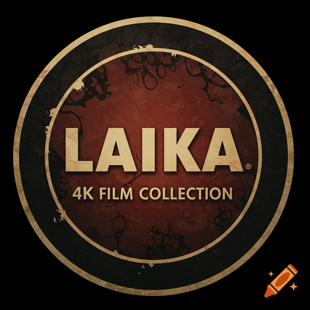 Laika 4K Film Collection logo in Coraline style on Craiyon