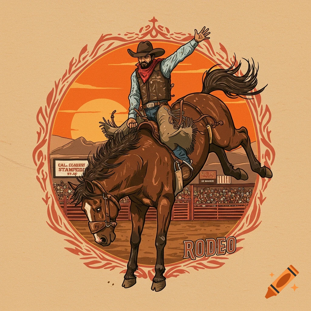 Calgary Stampede T-shirt design on Craiyon