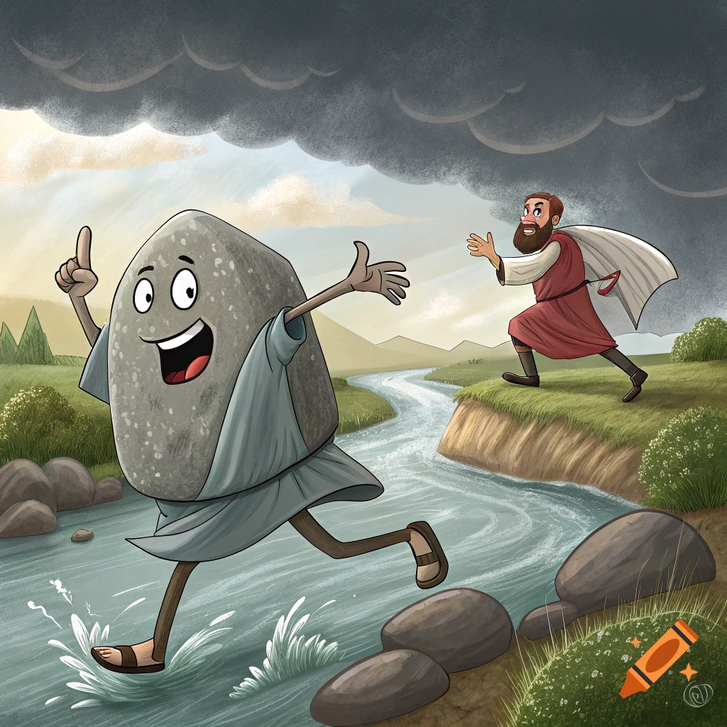 Cartoon illustration of a man arriving in heaven greeted by angels ...