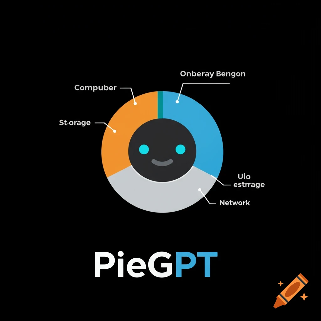 GPT slack bot logo named PieGPT on Craiyon