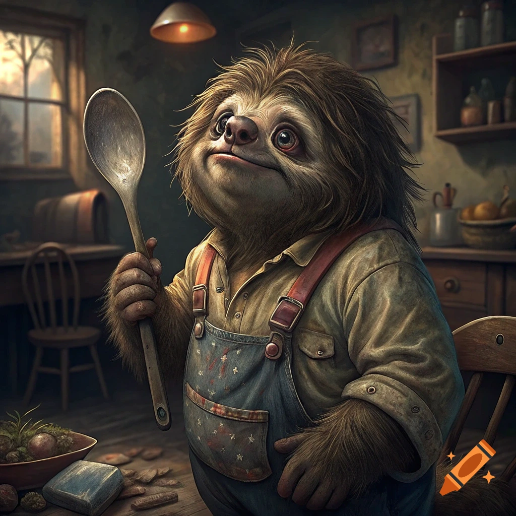 Racheal Ziegler as Sloth from the Goonies on Craiyon